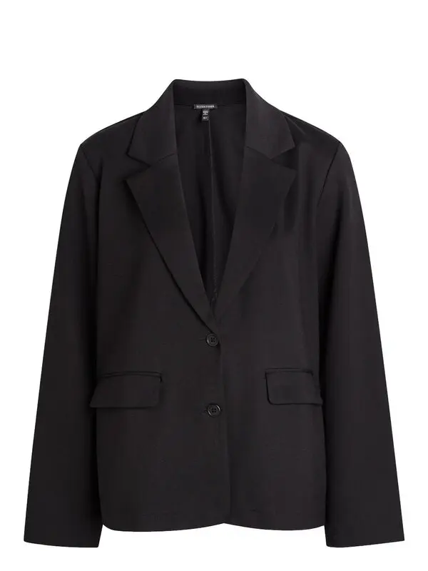 Eileen Fisher Easy Jersey Blazer - Black