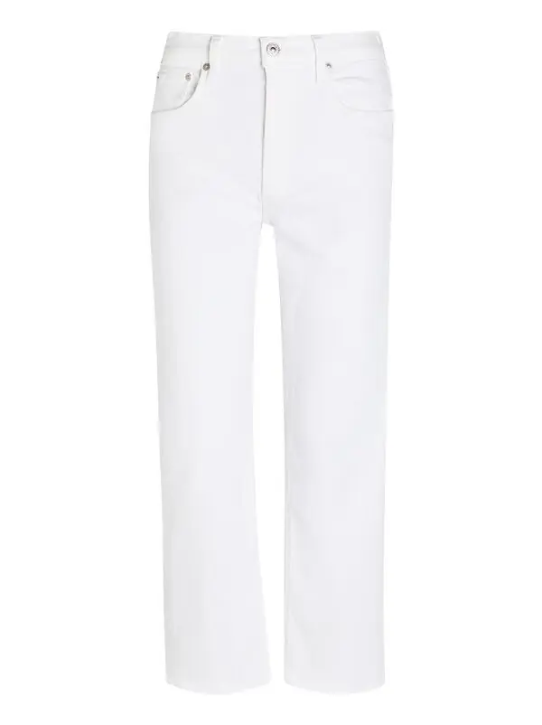 Citizens Of Humanity Palma Cropped Straight-leg Jeans - White