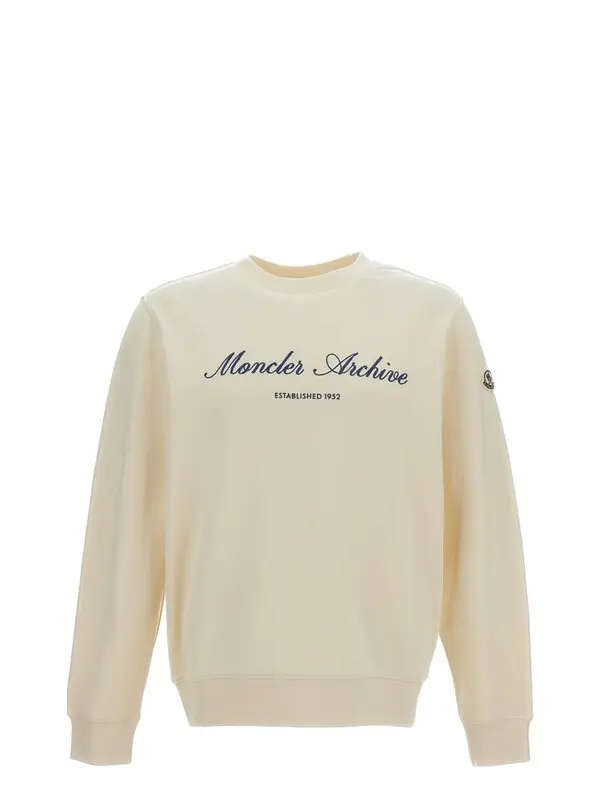 Moncler Crewneck Sweatshirt - Beige