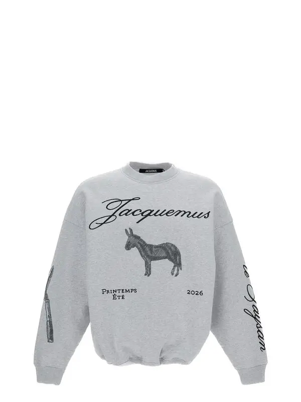 Jacquemus The Sweatshirt Ane - Grey