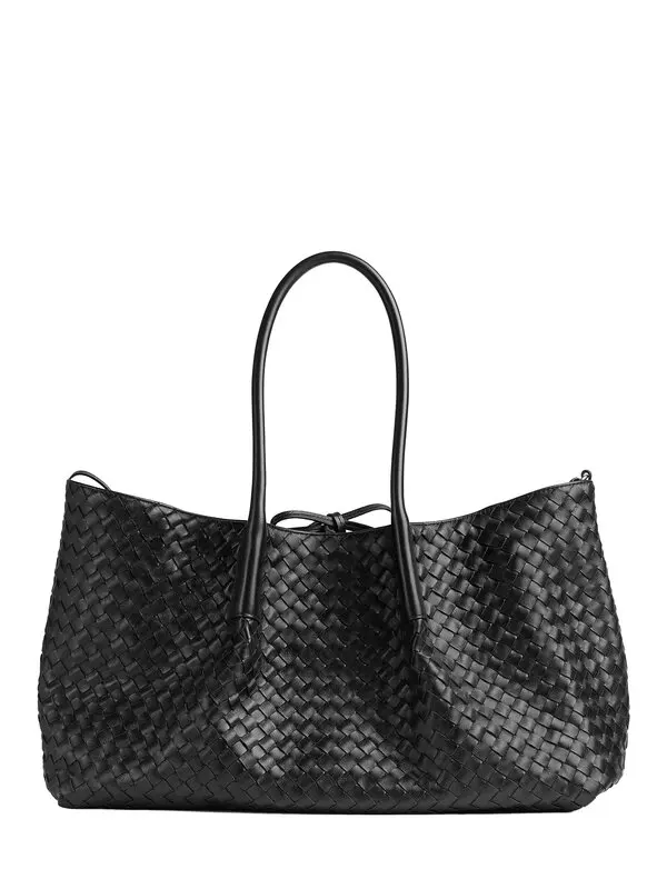 Bottega Veneta Pinacoteca Large Tote Bag - Black