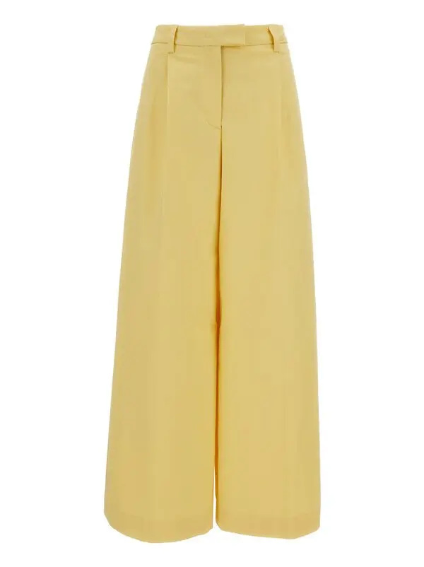 THELATEST Deva Gabardine Trousers - Yellow