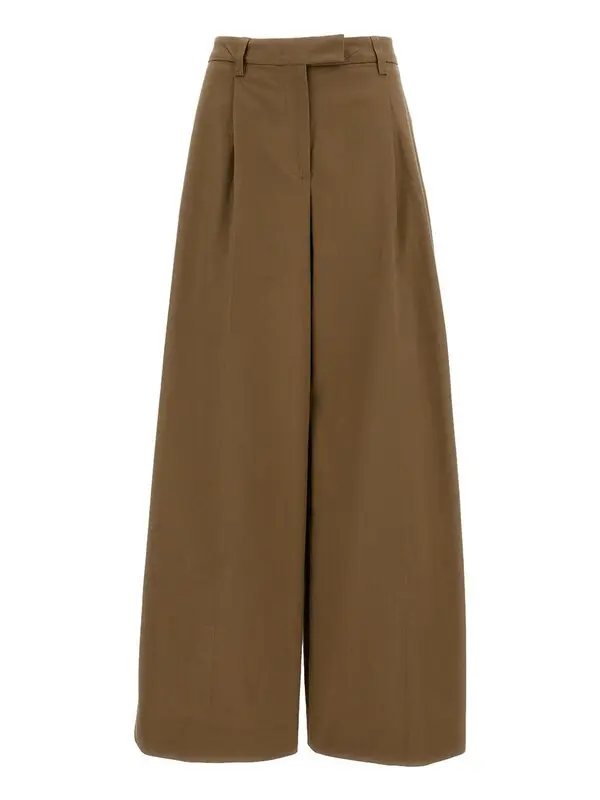 THELATEST Deva Gabardine Trousers - Marrone