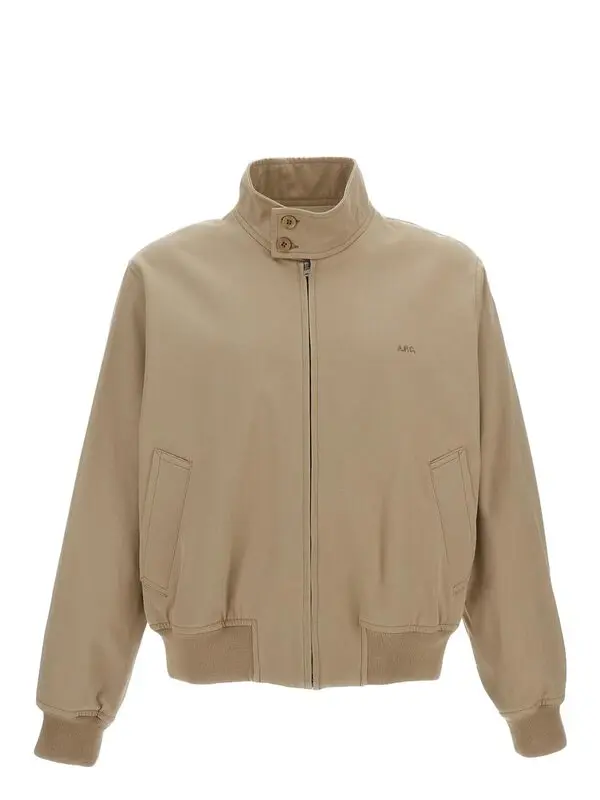 A.p.c. Zip-up Cotton Jacket - Beige