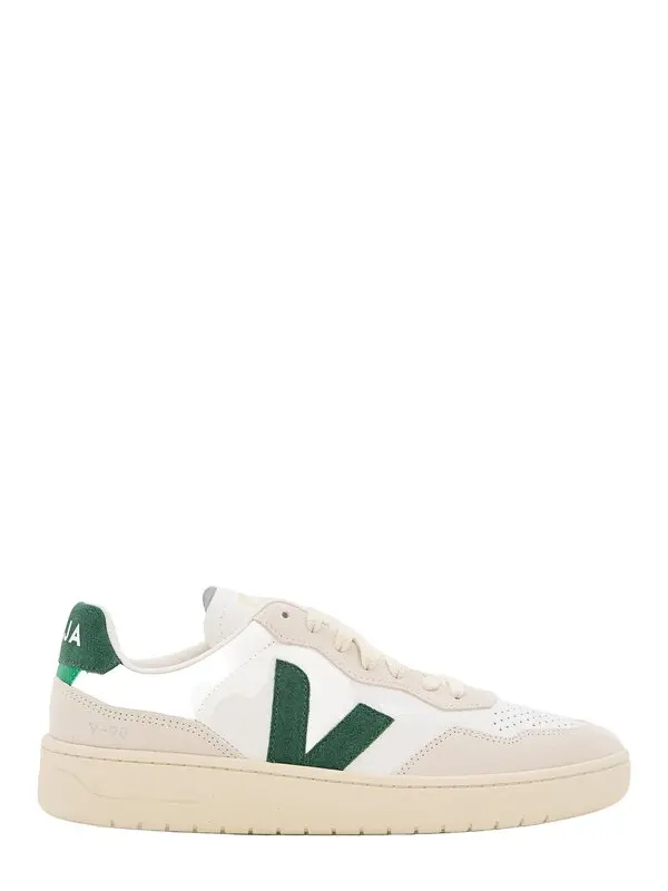 VEJA V-90 Leather Trainers - Multicolor