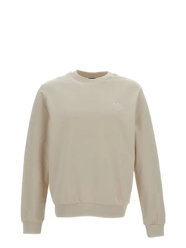 A.p.c. Classic Sweatshirt Rue Madame - Beige