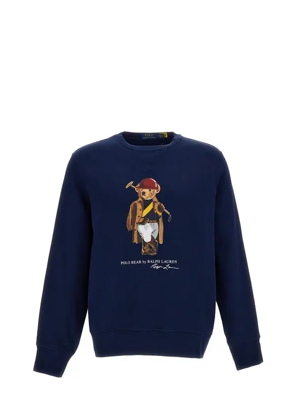 Polo Ralph Lauren Teddy Bear Print Sweatshirt - Blu