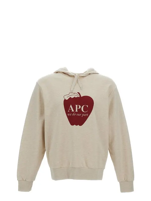 A.p.c. Hooded Sweatshirt - Beige