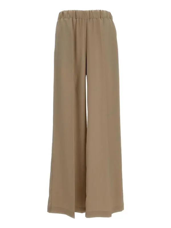 PAROSH Palazzo Trousers - Beige