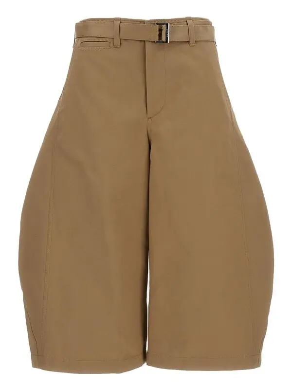 Sacai Chino Short Trousers - Beige