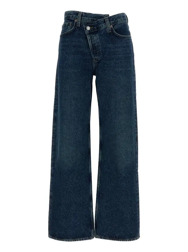 AGOLDE Arc Criss Cross Jeans - Blu