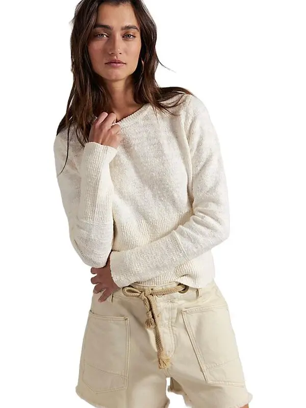 Free People Rose Valley Pullover - Ivory