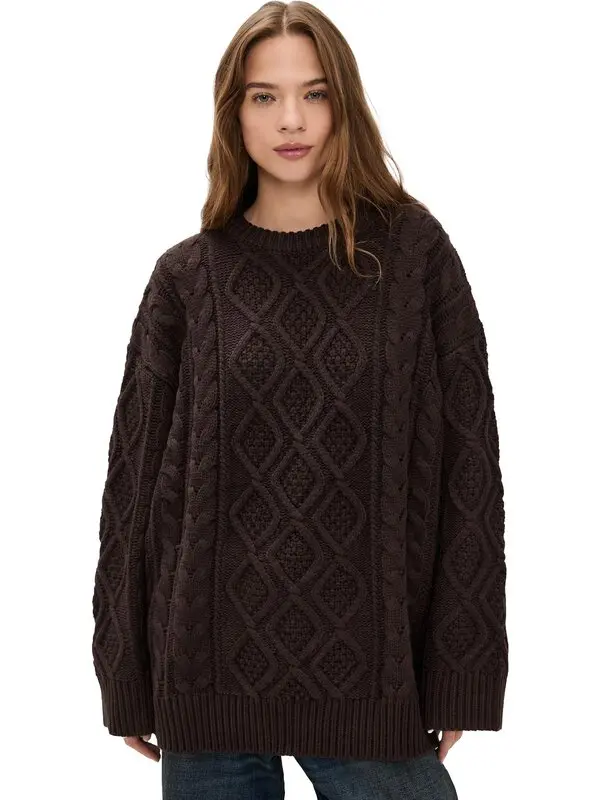 Lioness Gigi Knit Sweater - Chocolate