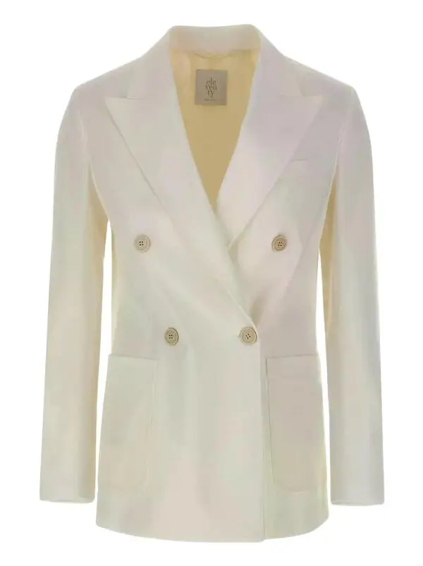 Eleventy Double-breasted Blazer - Neutrals