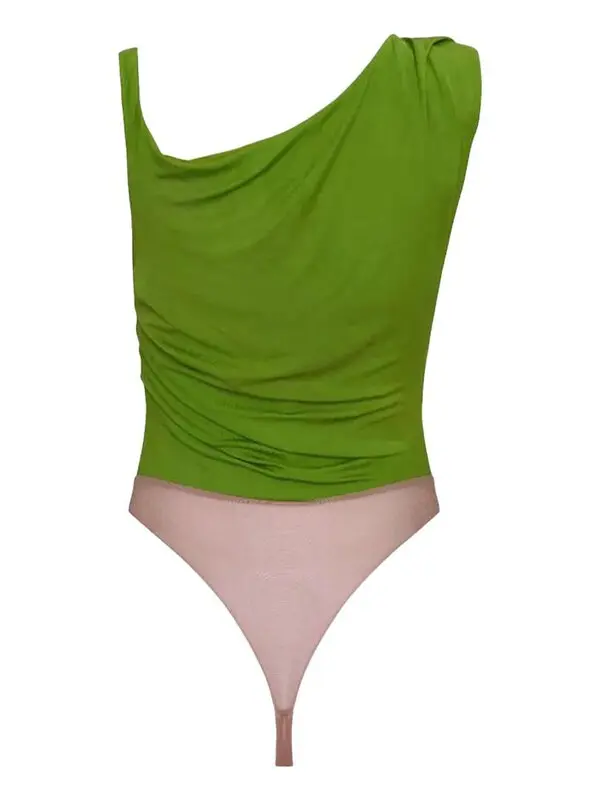 Elisabetta Franchi Asymmetric-sleeve Body - Green