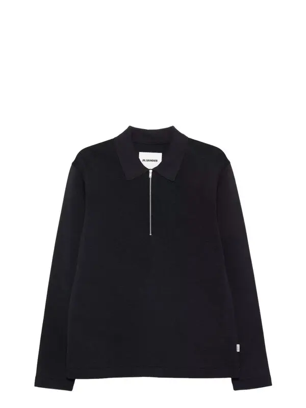 JIL SANDER Half-zip Polo Shirt - Blue