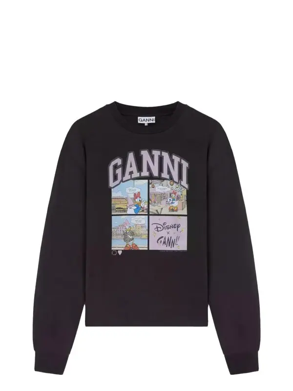 GANNI X Disney Graphic Print Sweatshirt - Black