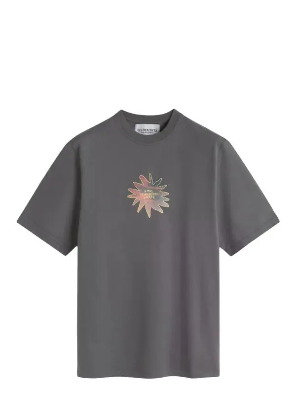 LES HÉRITIERS Graphic-print Sunset T-shirt - Grey