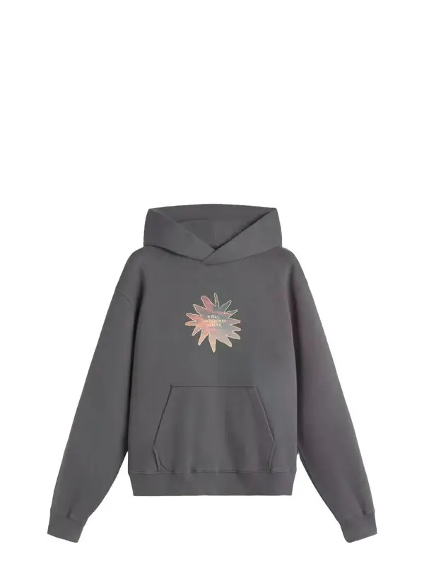 LES HÉRITIERS Floral Print Hoodie - Grey