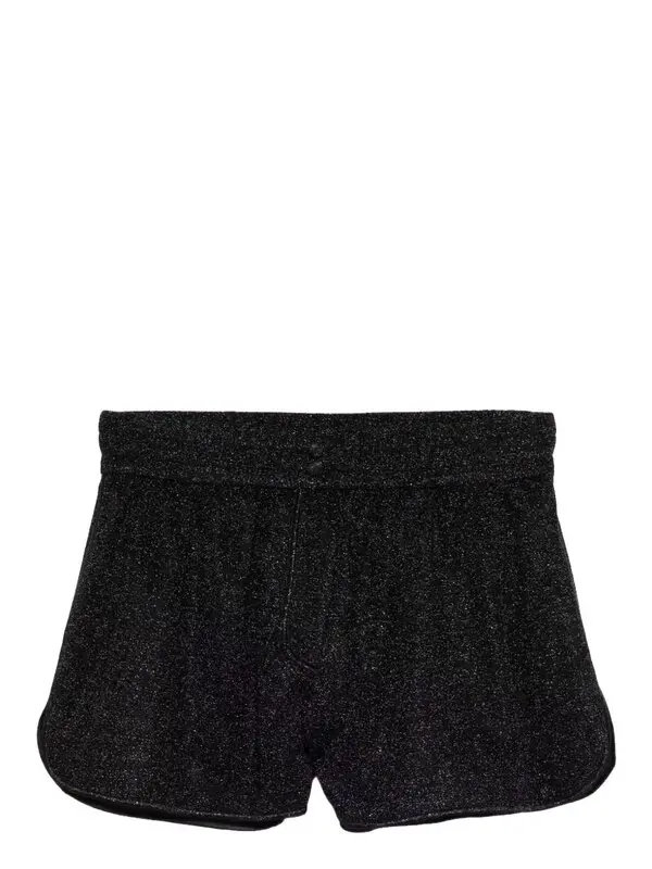 Oseree Lurex Shorts - Black