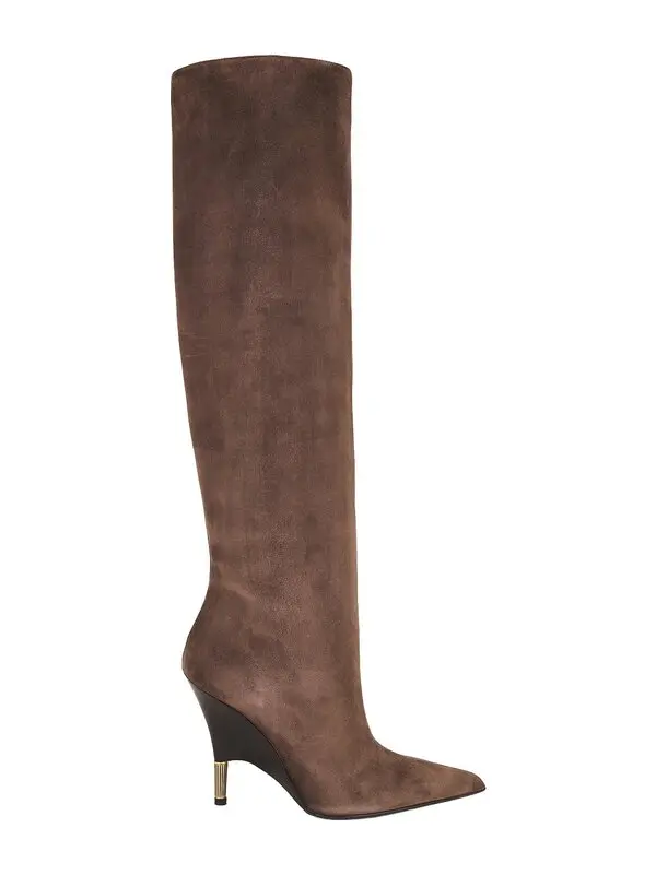 Khaite Bella Knee High Boot - Ebano