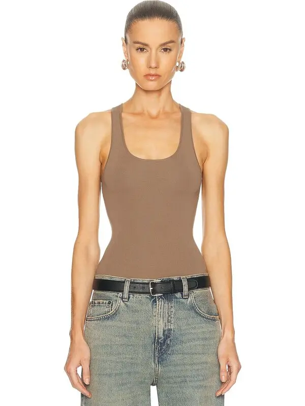 ENTIRE STUDIOS Compressed Bodysuit - Tan