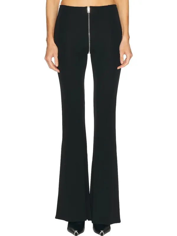 Alexander Wang Zipper Mid Rise Pant - Black