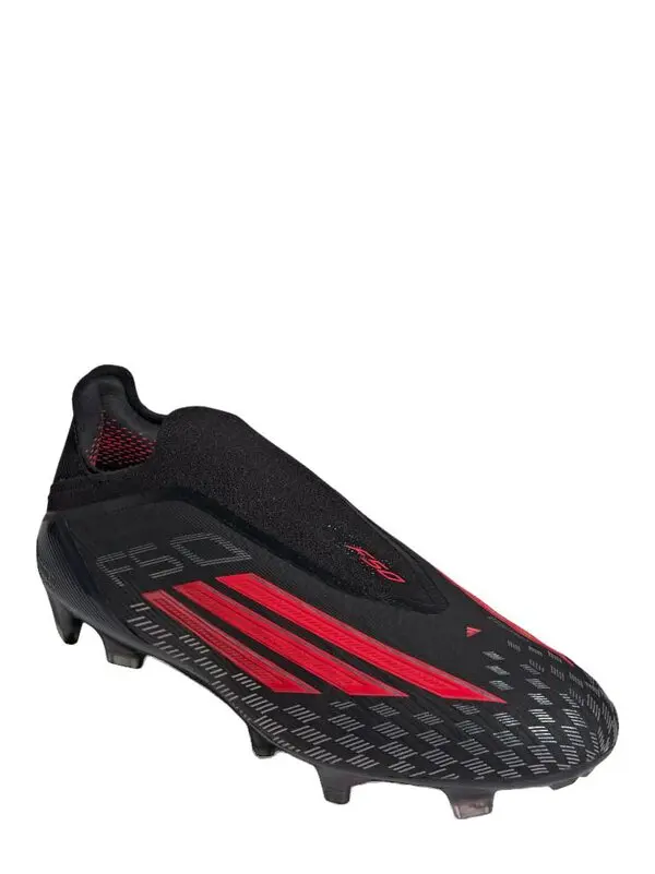 Adidas F50 Elite Laceless Firm Ground Soccer Cleats - Core Black / Lucid Red / Core Black