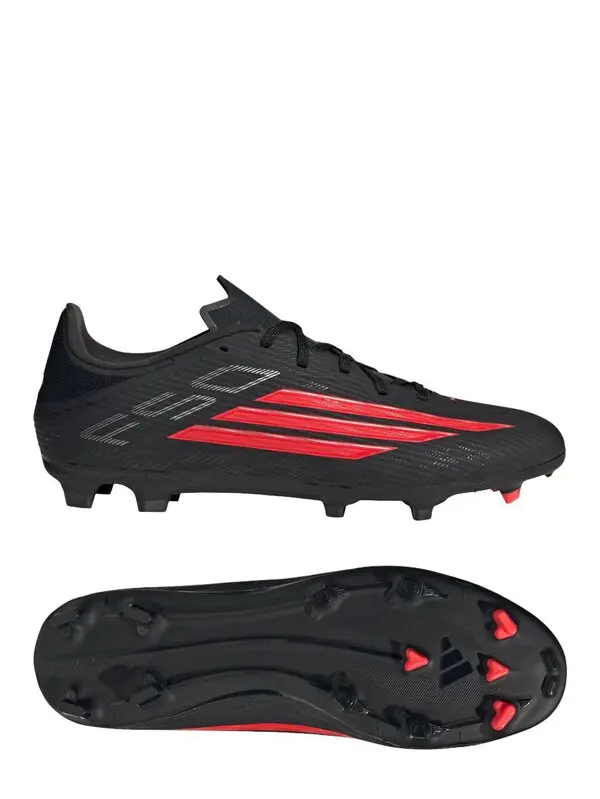 Adidas F50 League Firm Ground / Multi Ground Soccer Cleats - Core Black / Lucid Red / Core Black