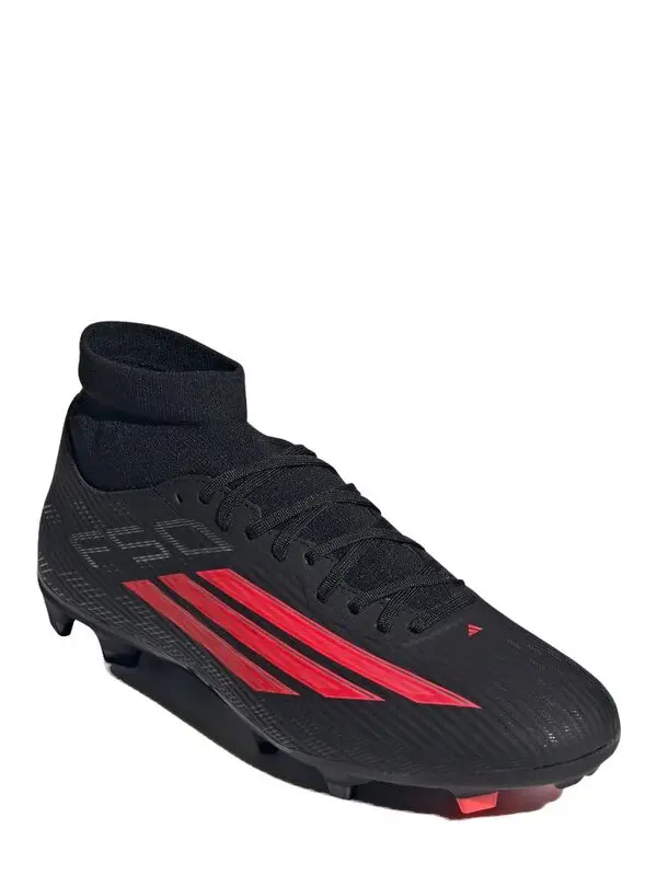 Adidas F50 League Mid Cut Firm Ground / Multi Ground Soccer Cleats - Core Black / Lucid Red / Core Black