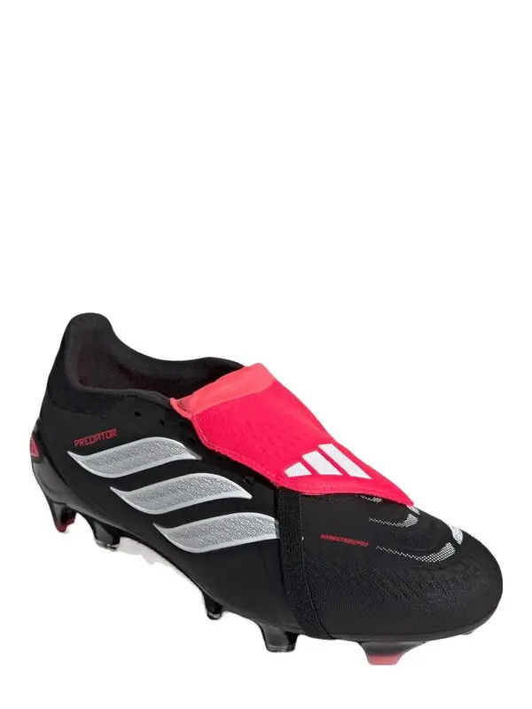 Adidas Predator Pro Fold-over Tongue Firm Ground Soccer Cleats - Core Black / Cloud White / Lucid Red