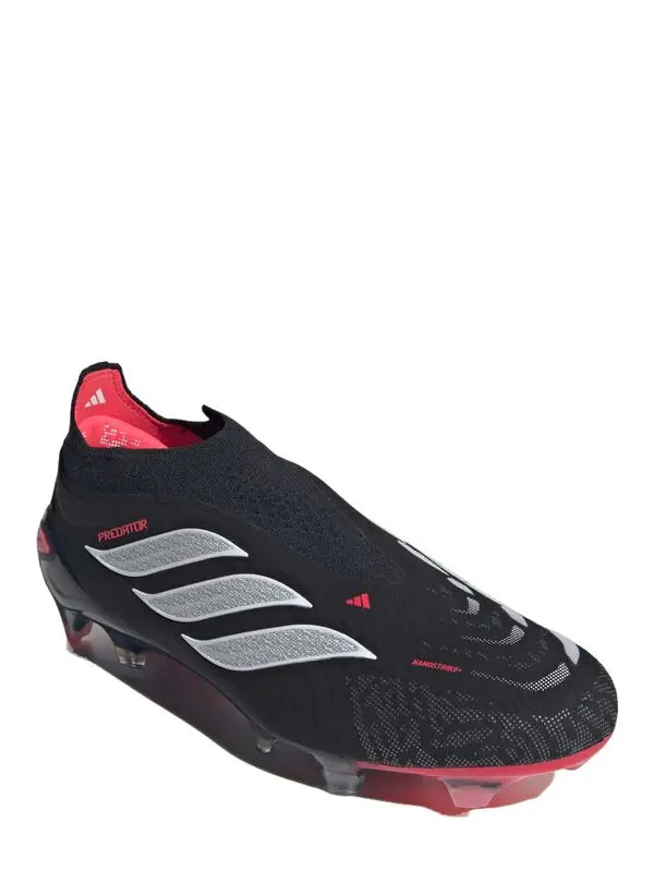 Adidas Predator Elite Laceless Firm Ground Soccer Cleats - Core Black / Cloud White / Lucid Red