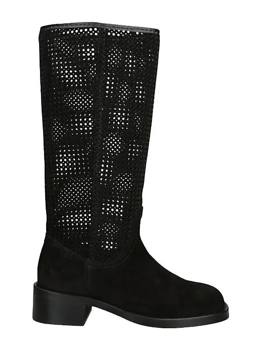 Steve Madden Riggs Leather Knee-high Boots - Black/comb