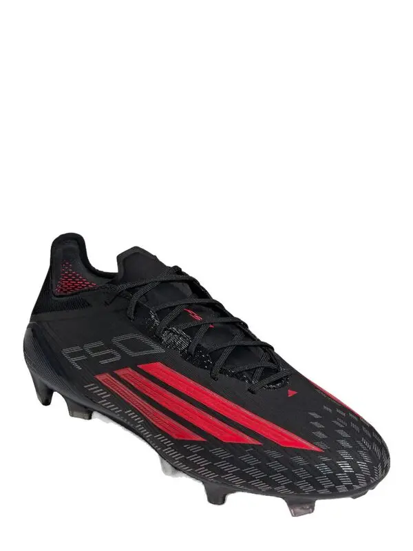 Adidas F50 Elite Firm Ground Soccer Cleats - Core Black / Lucid Red / Core Black