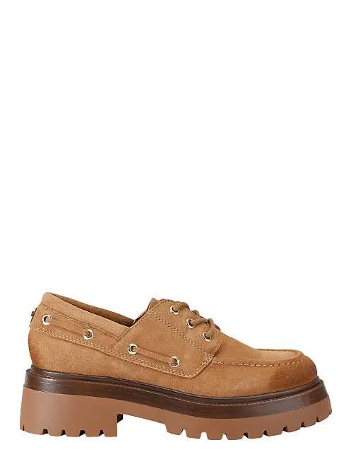 Steve Madden Detroit Suede Boat Shoes - Brown