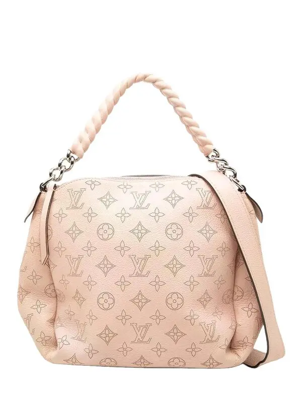 LOUIS VUITTON 2016 Monogram Mahina Babylone Chain Bb Satchel - Pink