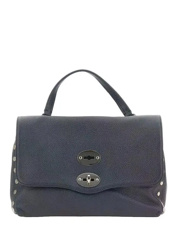 ZANELLATO Small Postina Hammered Studs Top-handle Bag - Blue