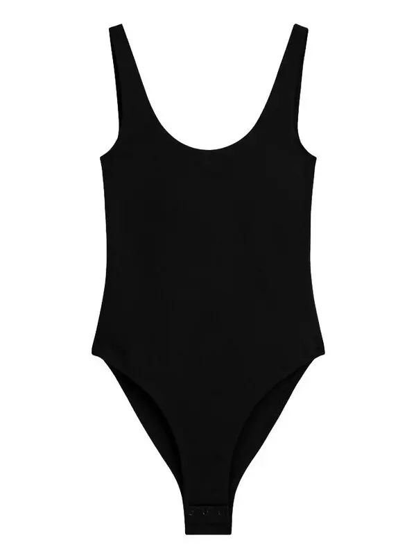 Cos Interlock Jersey Bodysuit - Black