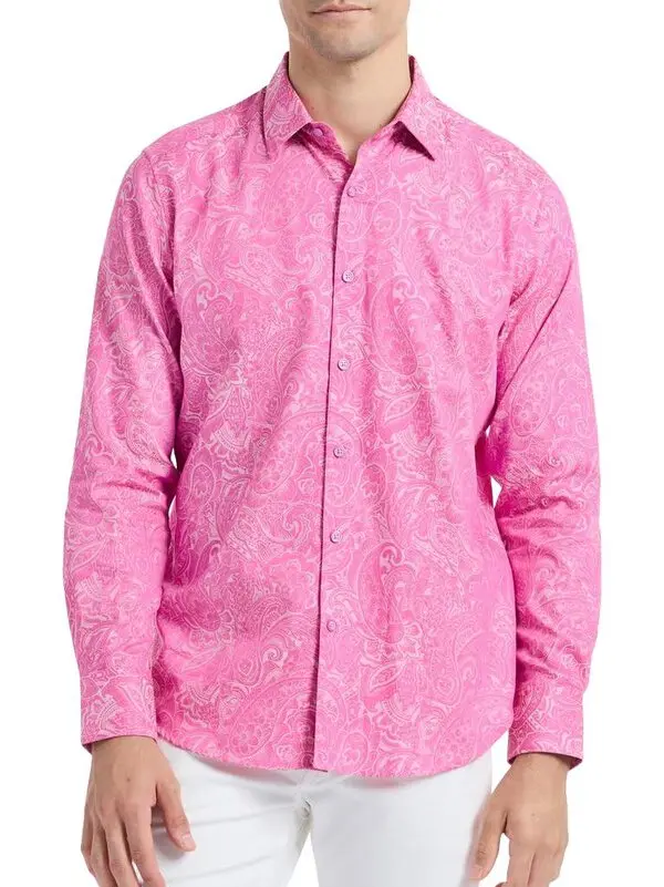 Robert Graham Hudson Floral Print Button-up Shirt - Pink