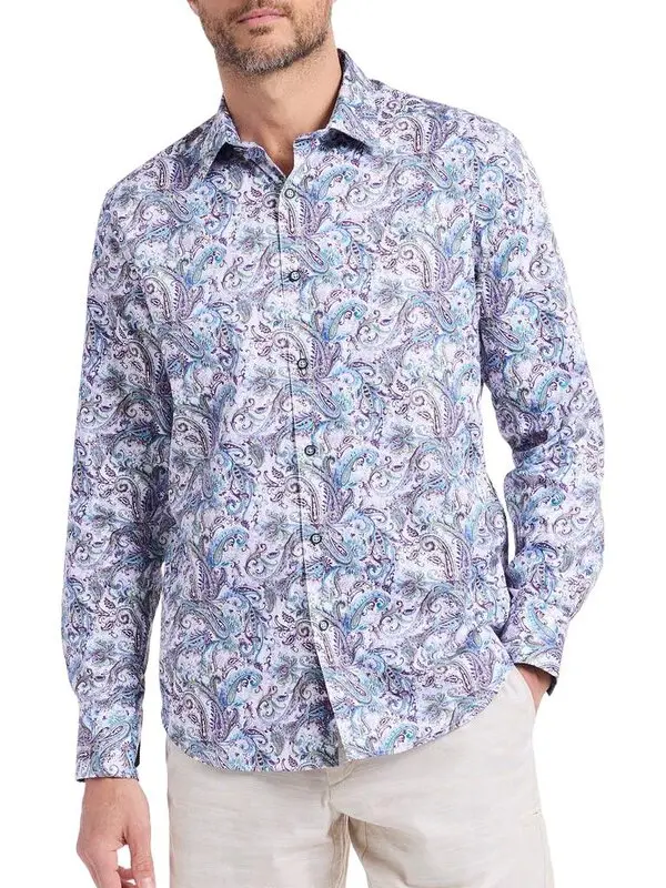 Robert Graham Buckingham Button-up Shirt - Blue