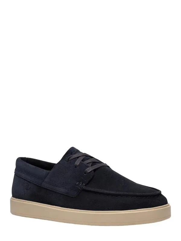 Clarks Lockford Boat Shoe - Navy Suede