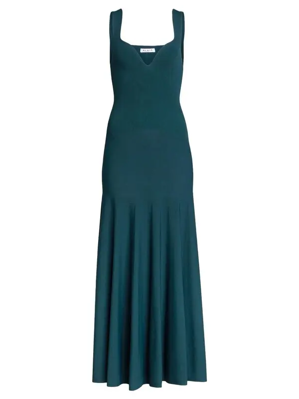 Alaïa Fit-and-flare Maxi Dress - Green