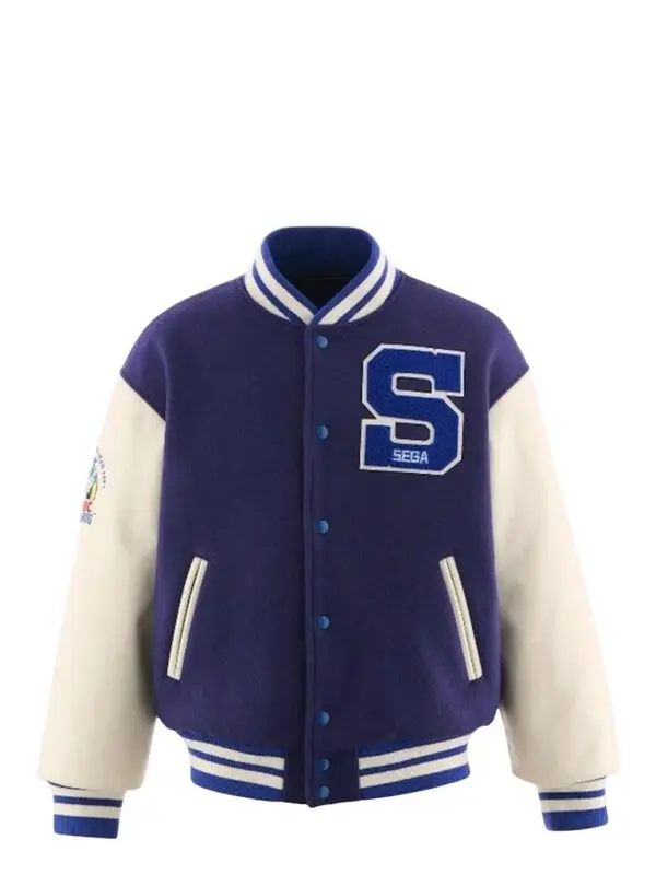 SAINT MXXXXXX X Sega Varsity Jacket - Blue