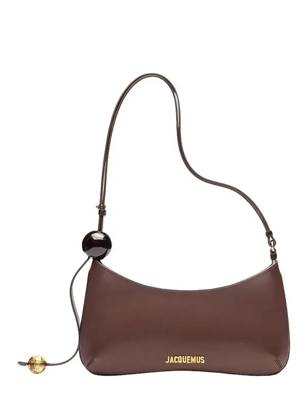 Jacquemus The Bisou Perle Medium Shoulder Bag - Brown