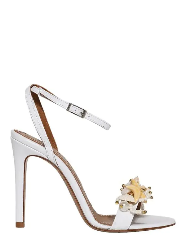 ALAMEDA TURQUESA Sirena High Heel Sandals - White