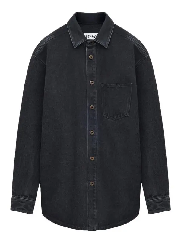Loewe Anagram Overshirt - Black