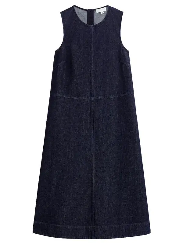 Cos A-line Denim Midi Dress - Indigo