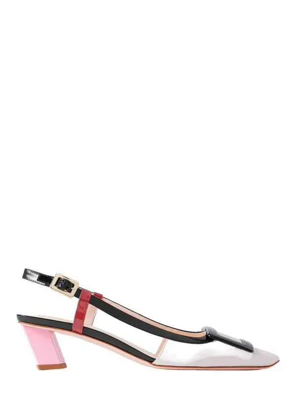 ROGER VIVIER Belle Vivier 45 Color-block Slingback Pumps - Multi