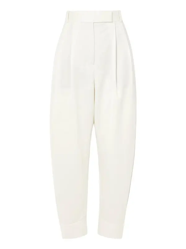 RÓHE Wool-blend Twill Wide-leg Pants - Neutrals