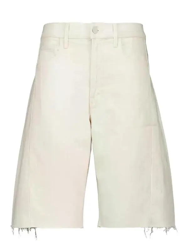 MOTHER Frayed Hem Shorts - Neutrals